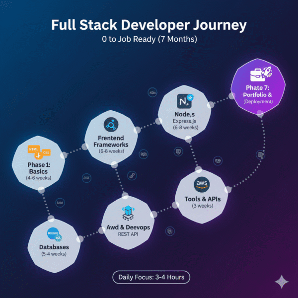Full Stack Developer Roadmap: Zero to Job Ready (6–8 Months Plan ...